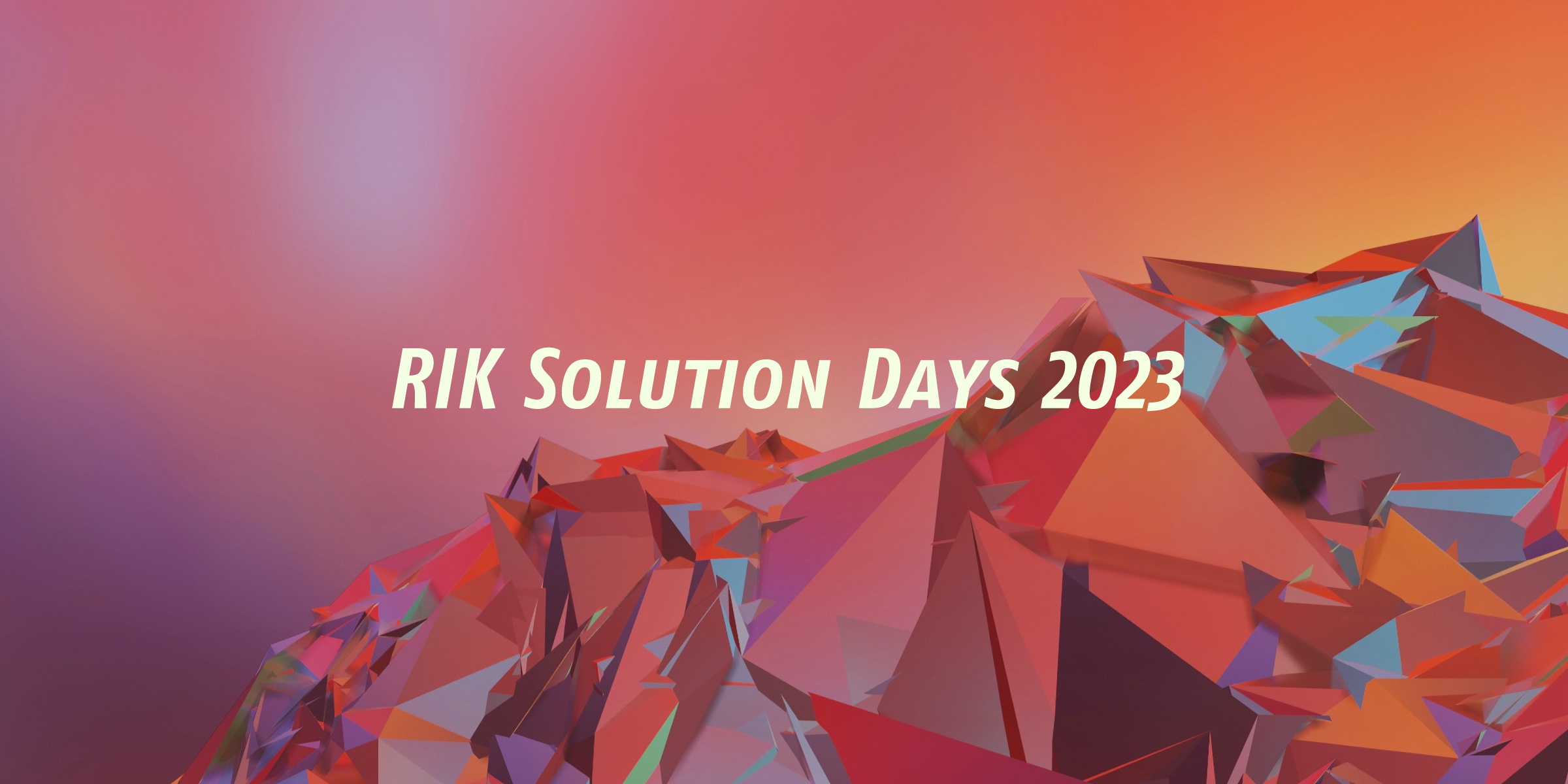 RIK SOLUTION DAYS 2023＜アーカイブ配信実施中！＞※9/15（金）まで | UNIMAT RIK
